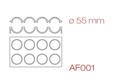 Pavoni AF001 Pavoni CHOCOFLEX Sphere Silicone Mold - AF001 - Ø55mm ...