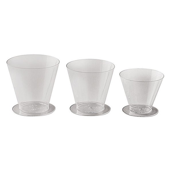 Martellato 48352-01 Small Disposable Verrine Glasses - 2.4 oz. -2.5...