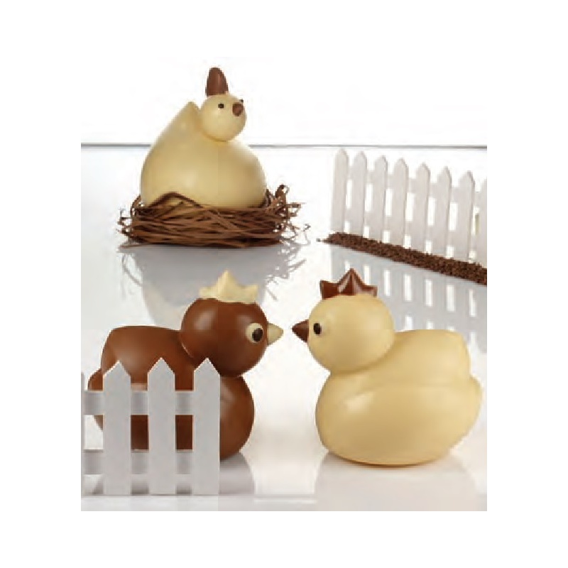 Pavoni KT116 Pavoni Thermoformed Chocolate Mold PULCINO - mm 100 x ...