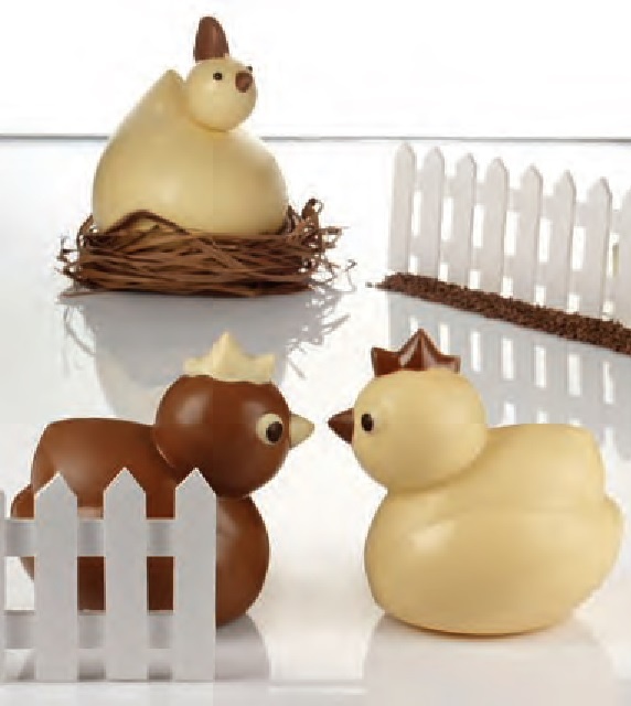 Pavoni KT116 Pavoni Thermoformed Chocolate Mold PULCINO - mm 100 x ...