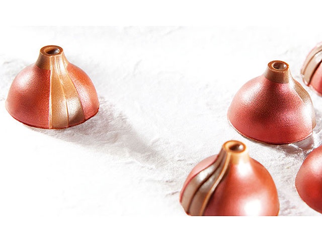 Matfer Bourgeat 380712 Polycarbonate Chocolate Molds Hirai - 14 Cav...