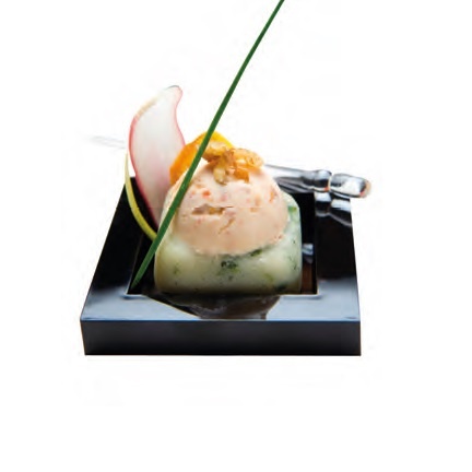 Pastry Chef's Boutique KW64N - PS Plastic Mini Dishes Kawai 64 Blac...