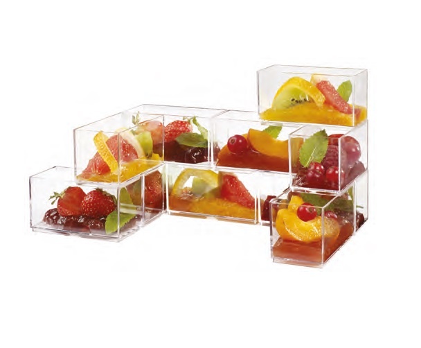 Pastry Chef's Boutique WALL7T - PS Plastic Mini Dishes WALL transpa...