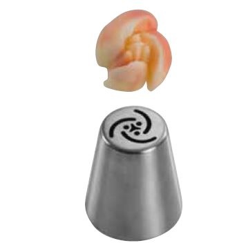 Martellato BX0060 Russian Pastry Tips - Swirled Rose with middle