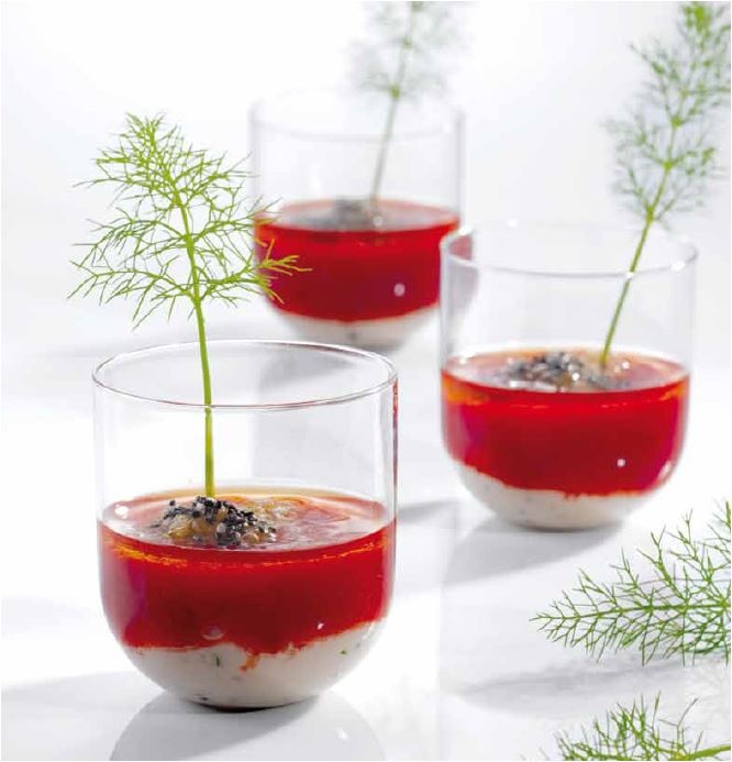 Martellato PMOJA002 Clear Japan Plastic Mini Verrine Cups - Ø50 h 5...