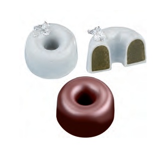 Pavoni PC53 Pavoni Polycarbonate Chocolate Mold - ICONIC Round Ring...