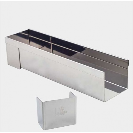 De Buyer 3205.30 De Buyer Stainless Steel Square Log Mold with remo...