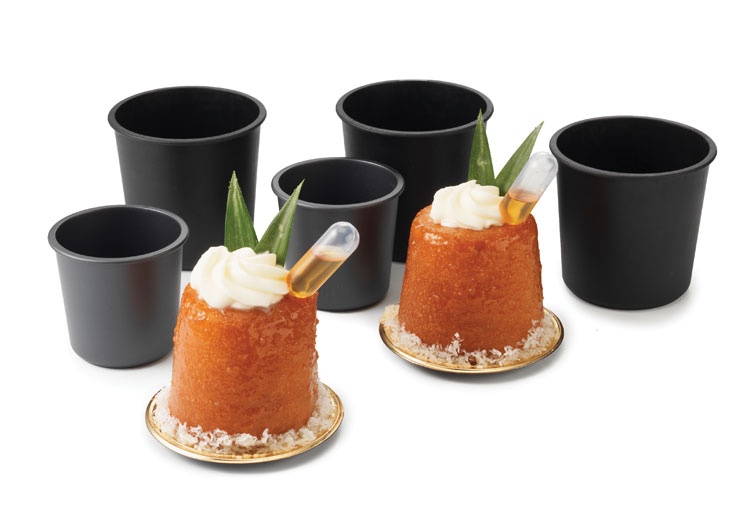 Matfer Bourgeat 345591 Matfer Bourgeat Exoglass® Round Baba Mold Ø ...