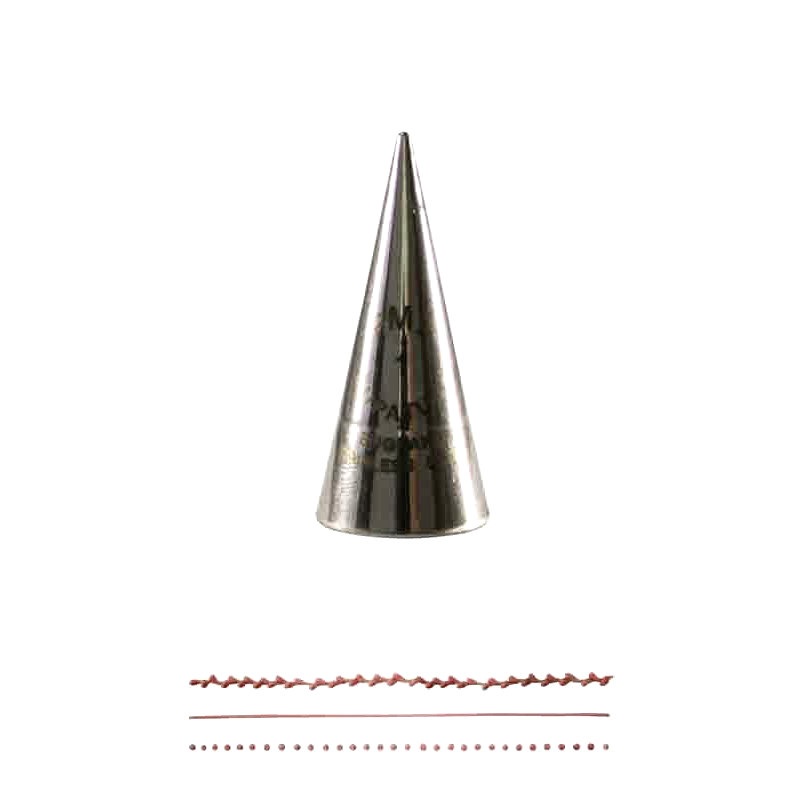 PME XST1 Stainless Steel High Definition Pastry Writing Tip - 1mm