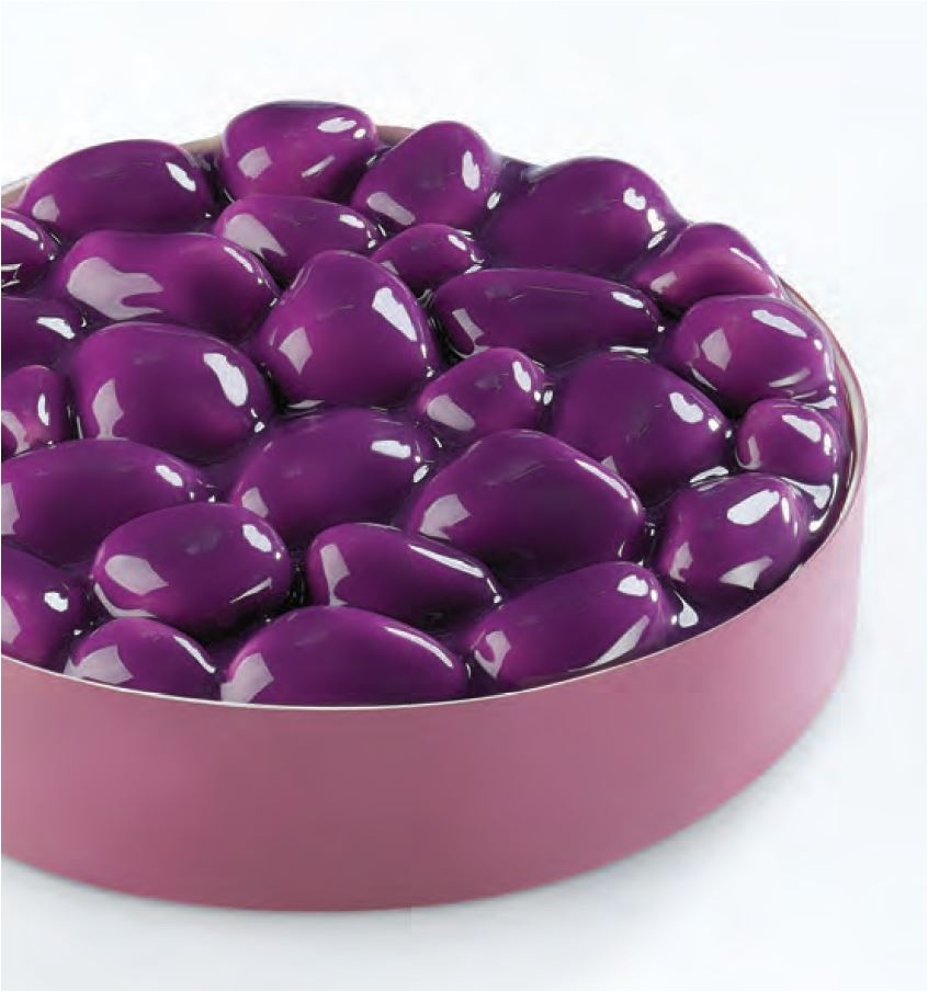 Pavoni KE038 Pavoni Silicone Entremets Mold - ROCKY - Ø 180 x 50 mm...