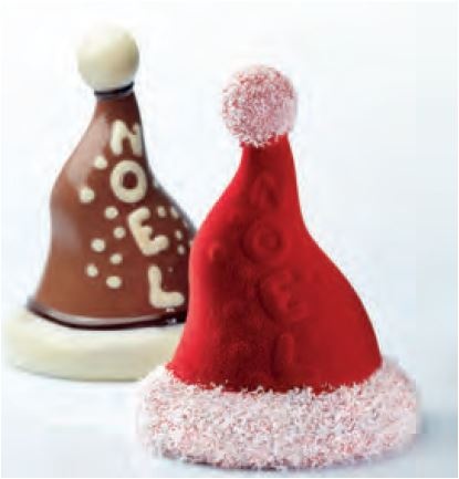 Pavoni KT153 Pavoni Thermoformed Mold - NOEL - Christmas Hat Ø 130 ...