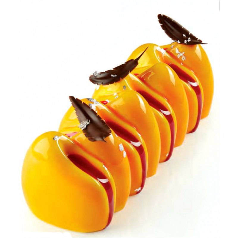 Pavoni KE040 Pavoni Silicone Log Entremets Mold - CANYON - 250 x 85...