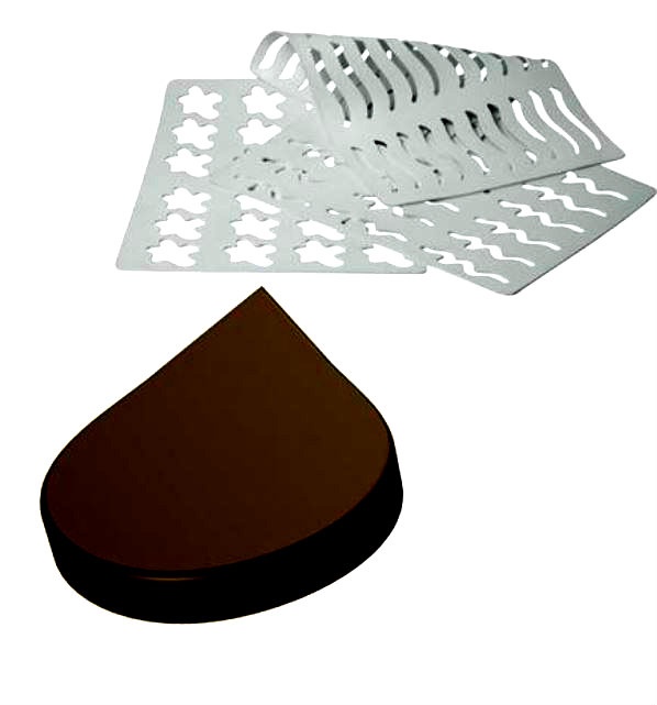 Martellato CHASIL 1 Chocolate Rubber Chablons Mat - Small Teardrop ...