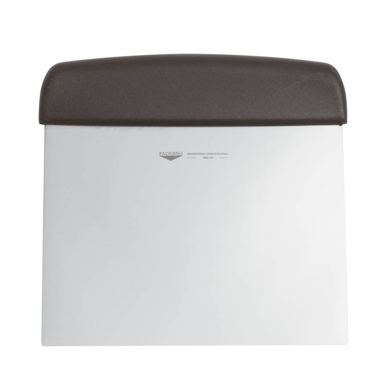 Paderno 18501-02 Stainless Steel Scraper 3 3/4'' x 4 3/4'' - Flexib...