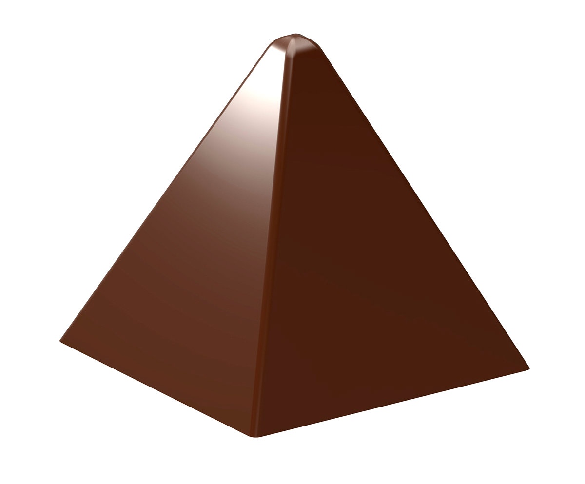 Chocolate World CW1672 Polycarbonate Smooth Pyramid Chocolate Mold ...