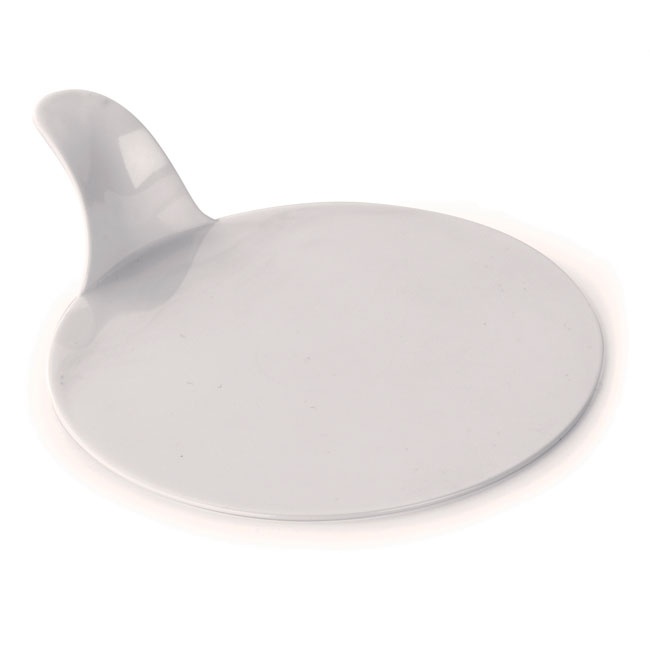 Pavoni VP3BN White Round Plastic Pastry Monoportion Tray 8 cm - 250...