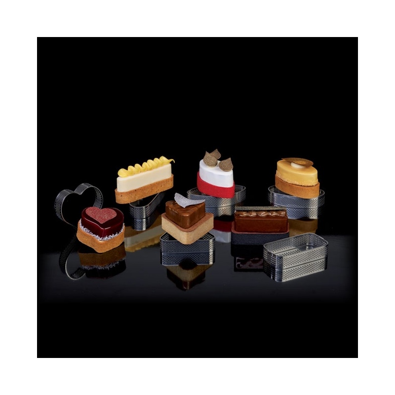 Pavoni XF11 Microperforated Stainless Steel Oval Pointy Calisson In...