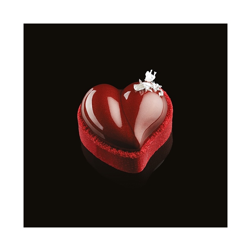 Pavoni PX3206 Pavoflex Heart Tart Tops Silicone Molds HEART - 65 x ...