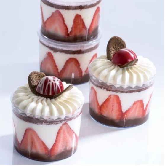 Martellato PMOT005 Low Cylinder Clear Verrines Cups - Ø78 h 57 mm