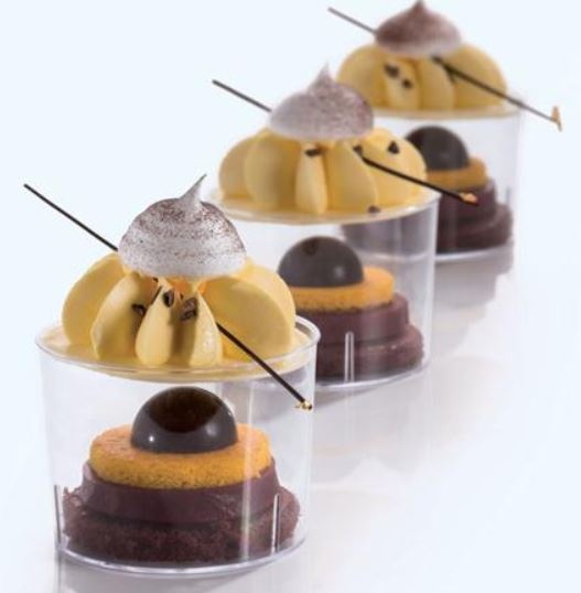 Martellato PMOT005 Low Cylinder Clear Verrines Cups - Ø78 h 57 mm