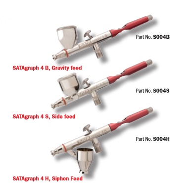 Sata S-G4 SATAgraph 4 AirBrush by SATA - Stainless Steel Spray Gun ...