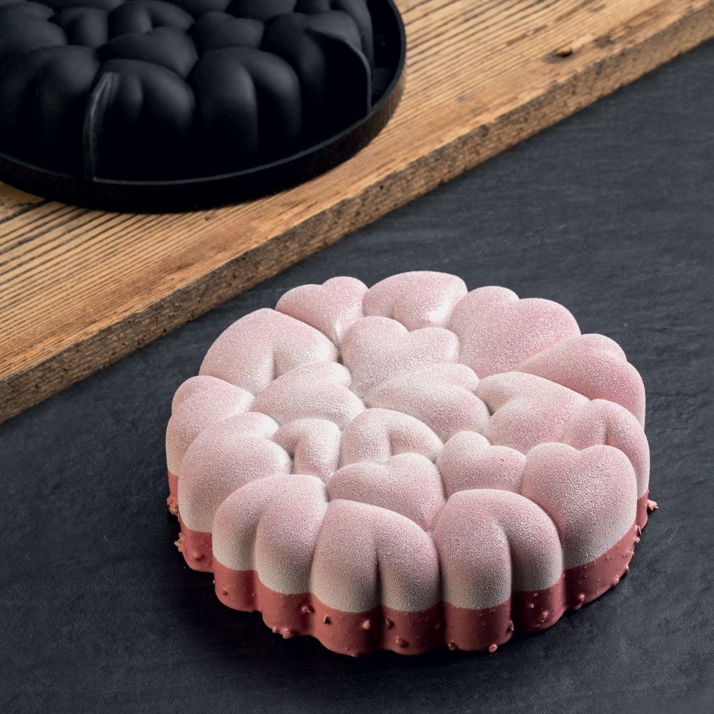 Pavoni KE068 Pavoni Professional Entremet Heart Love Silicone Mold ...