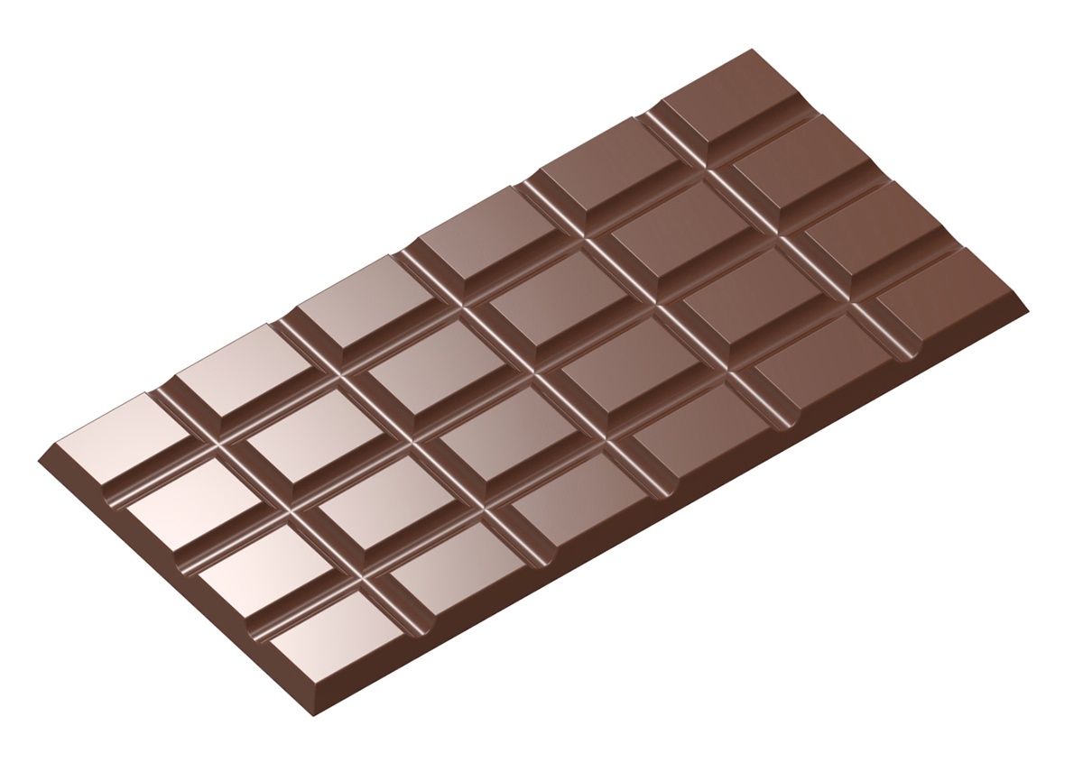 Chocolate World CW2436 Polycarbonate Break Apart Tablet Bar Chocola...