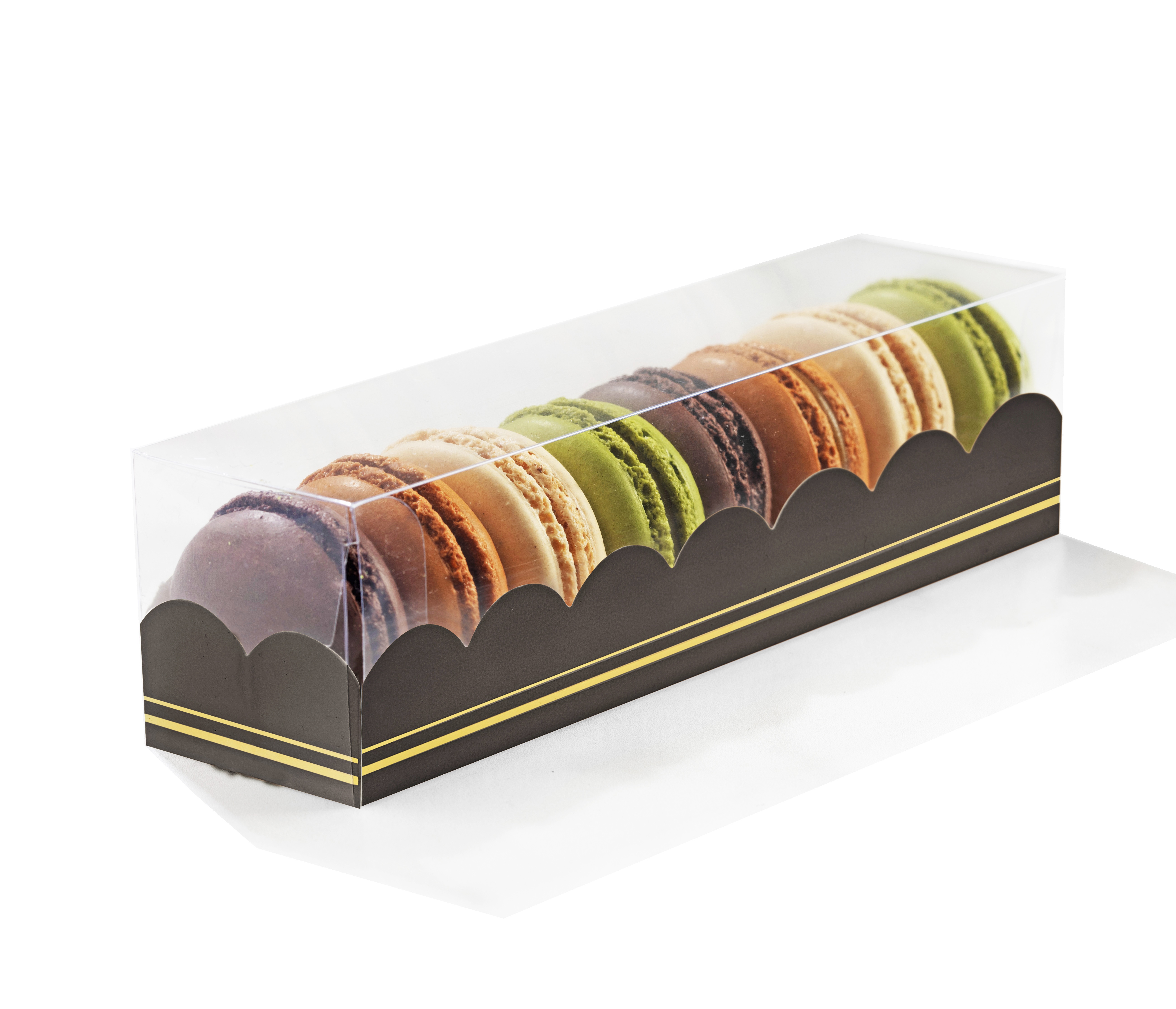 Pastry Chef's Boutique 36206 Clear Deluxe Plastic Macarons Gift Box...