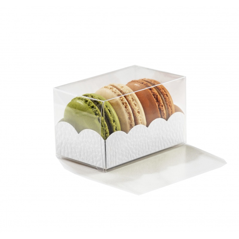 Pastry Chef's Boutique 36209 Clear Deluxe Plastic Macarons Gift Box...
