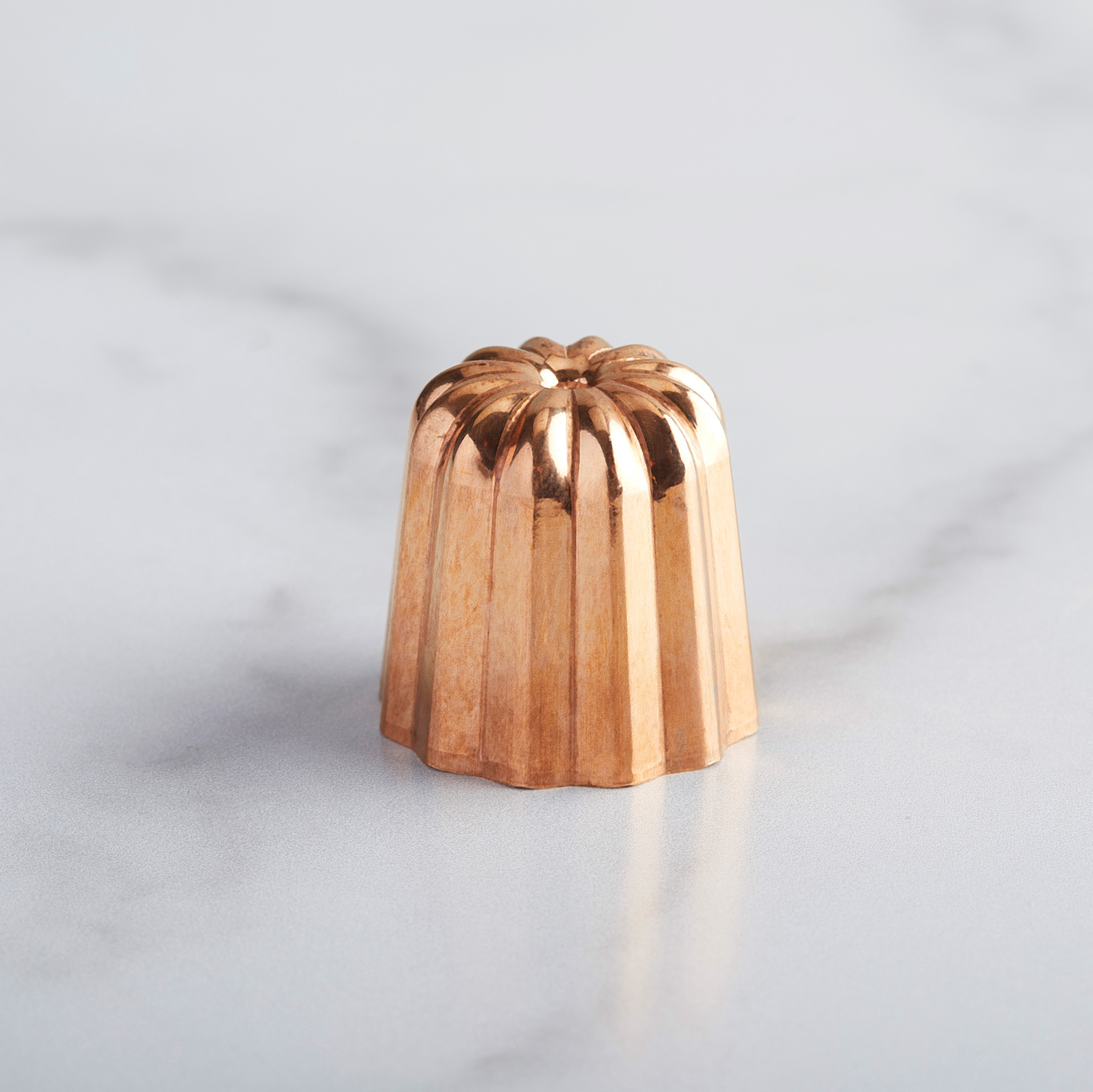 Pastry Chef's Boutique M8700 Premium Copper Canele Mold - 3.5 cm