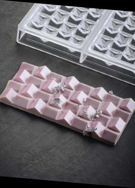 Pavoni PC5012 Polycarbonate Chocolate Tablet Bar Mold CHOCO BAR PIX...