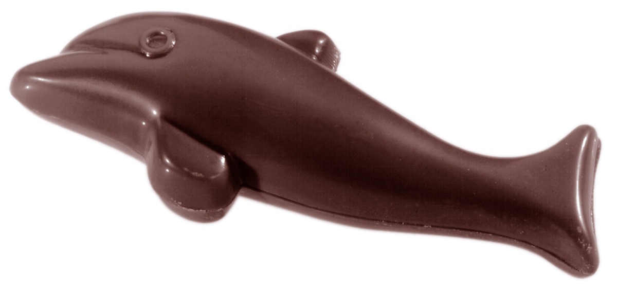 Chocolate World CW2382 Polycarbonate Dolphin Chocolate Mold - 73 x ...