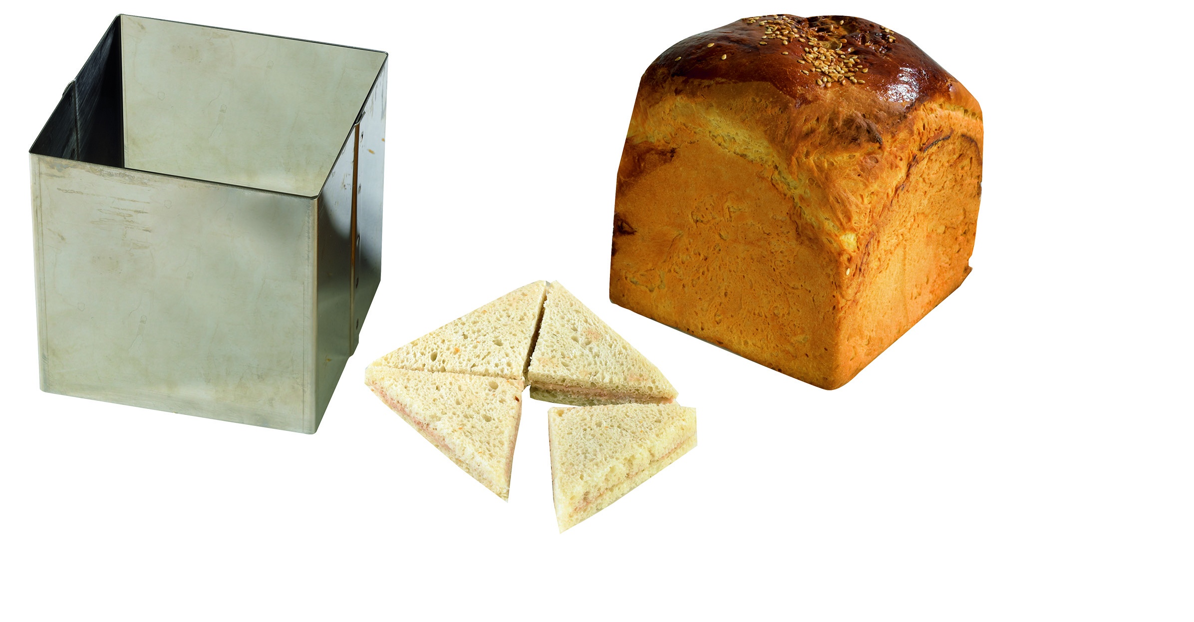 Pastry Chef's Boutique P06720 Square Stainless Steel Surprise Bread...