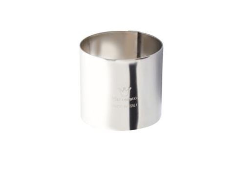 Martellato 1H6X6 Stainless Steel Individual Cake Ring - Round Shape...