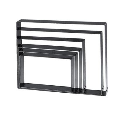 Martellato 11H5L40 Stainless Steel Long Rectangle Pastry Cake Frame...