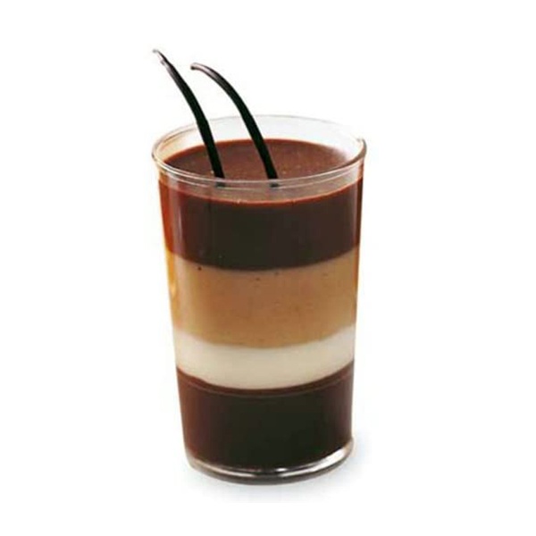 Martellato PMOTO004 Clear Straight Round Plastic Verrine Cups - Ø 6...