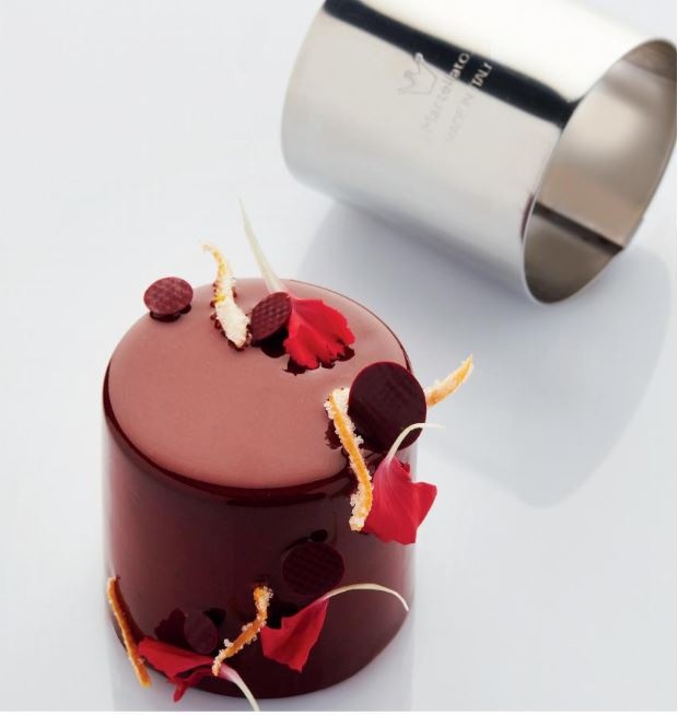 Martellato 1H6X6 Stainless Steel Individual Cake Ring - Round Shape...