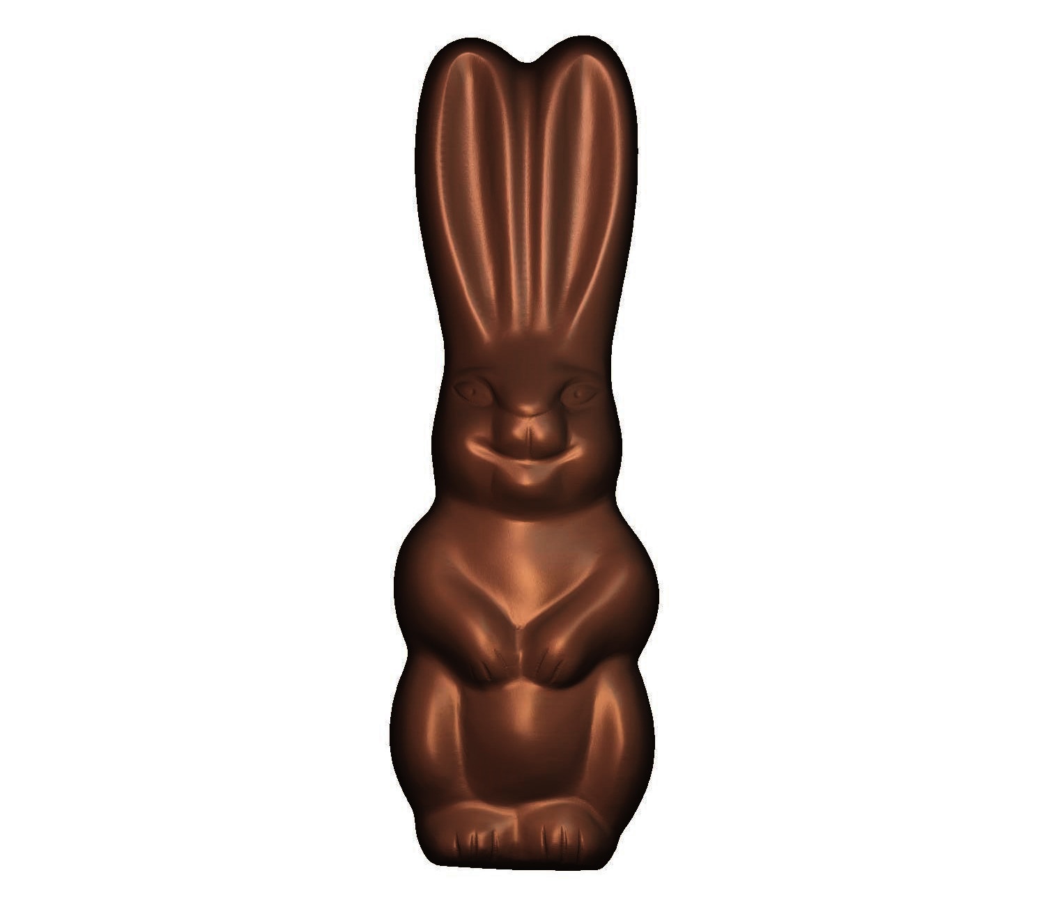 Cabrellon 6691 Chocolate Rabbit Polycarbonate Mold - 131 x 41 mm