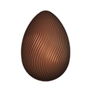 Cabrellon 17813 Polycarbonate Chocolate Knurled Wood Effect Egg Mol...