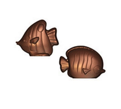 Cabrellon 16201 Polycarbonate Chocolate Tropical Fish Mold - 99.4 x...