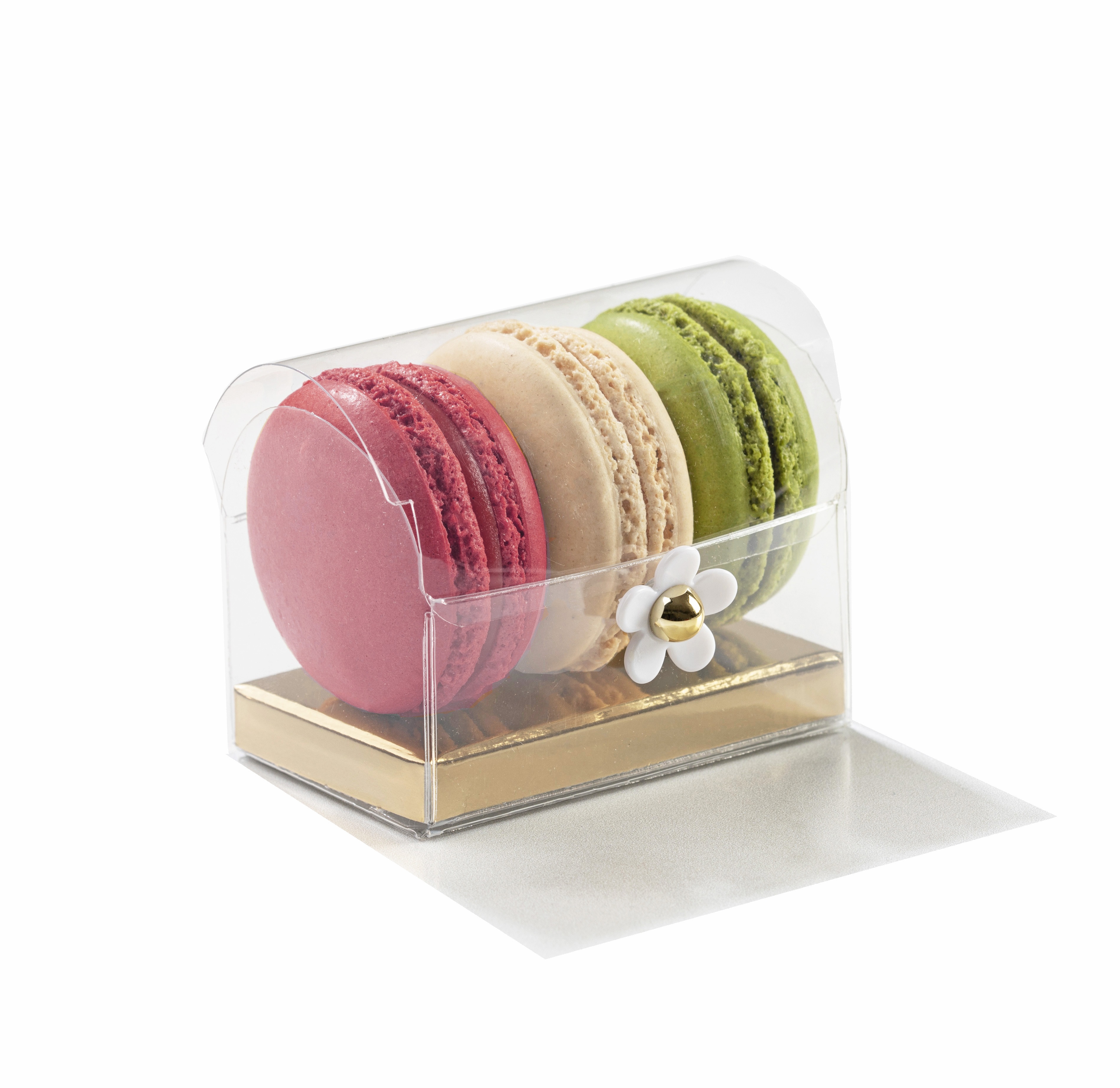 Pastry Chef's Boutique 36211 Clear Deluxe Plastic Macarons Gift Gol...