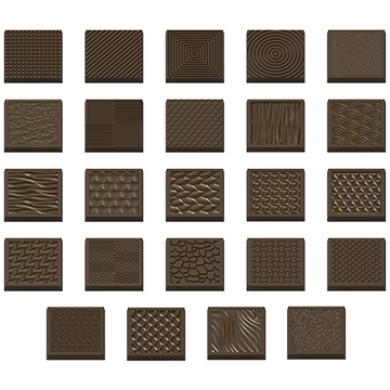 Pastry Chef's Boutique PCB427 Polycarbonate Square Caraques Chocola...
