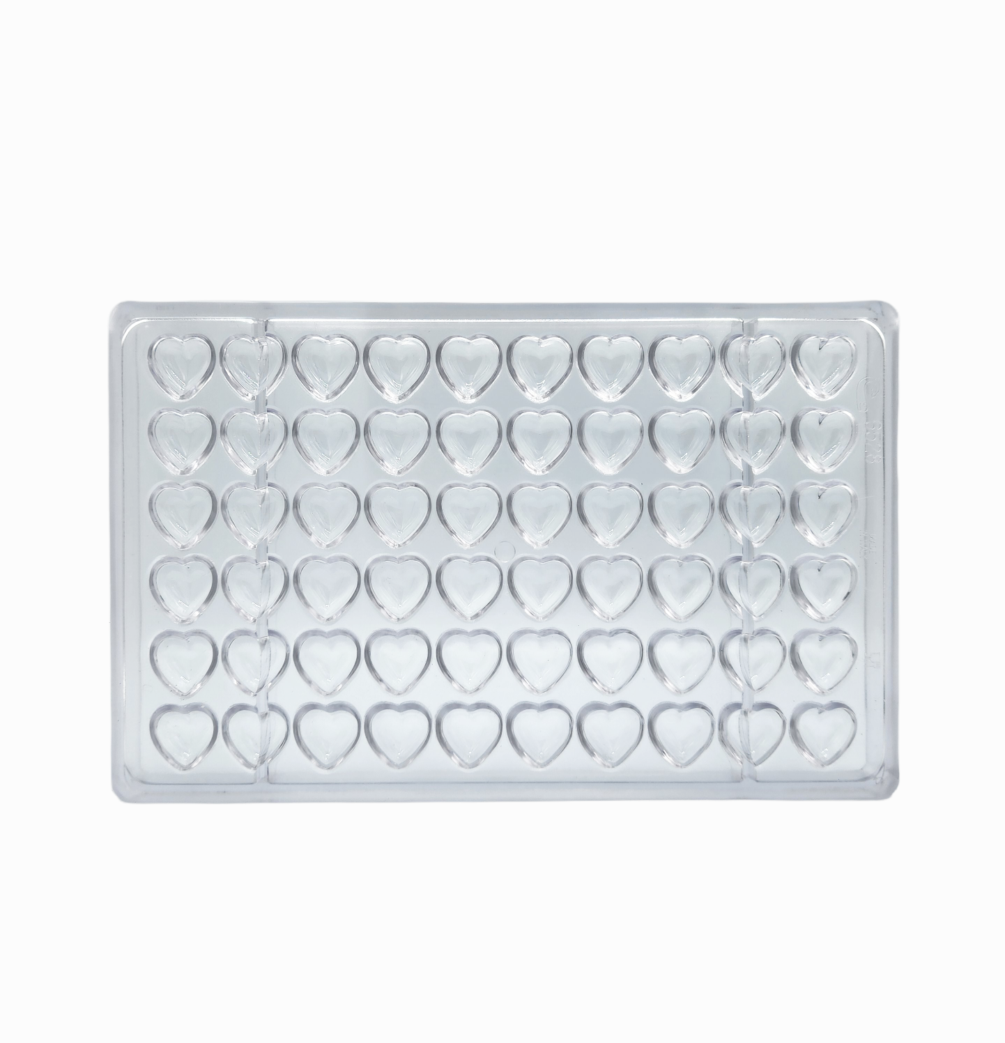 Cabrellon 6528 Polycarbonate Chocolate Heart Mold - 21 mm x 19 mm x...