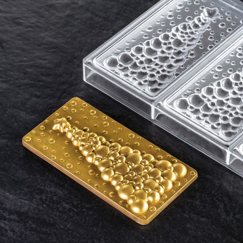 Pavoni PC5037 Pavoni Polycarbonate Christmas Tree Chocolate Bar Mol...