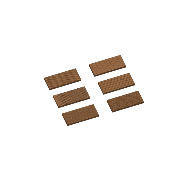 Cabrellon 18760 Polycarbonate Chocolate Tablet Molds - 6 different ...