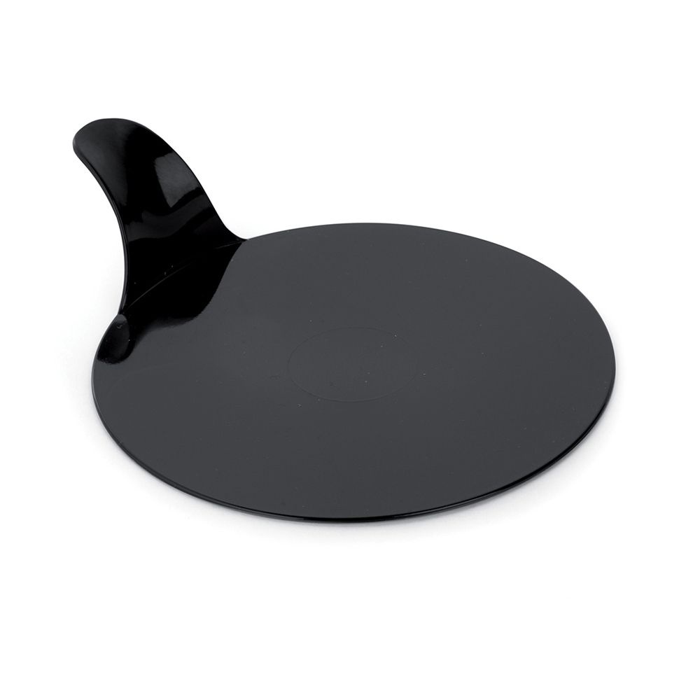 Pavoni VP3NR Black Round Plastic Pastry Monoportion Tray 8 cm - 250...