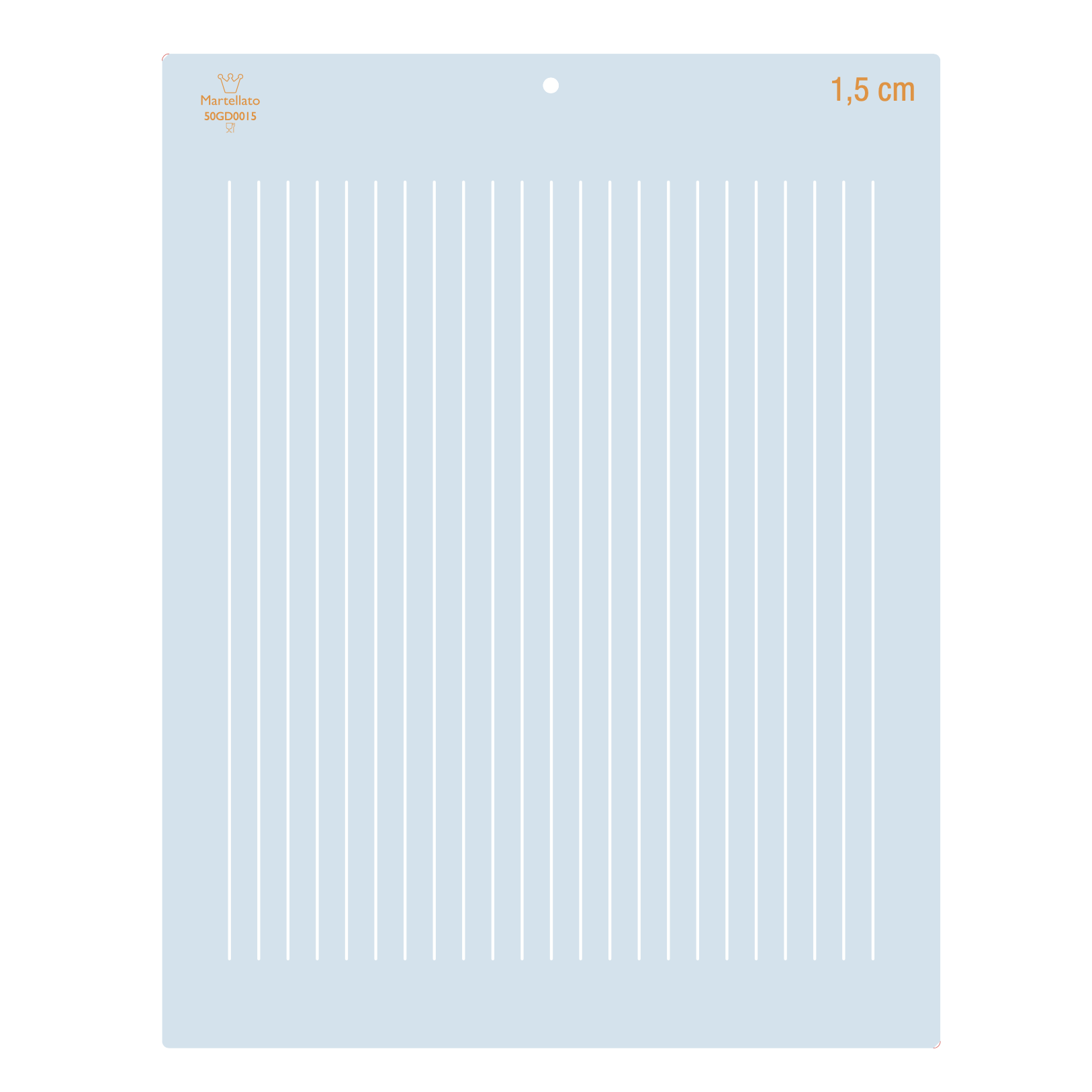 Martellato 50GD0015 Clear Pastry Stripes Cutter Grill - 1.5 cm