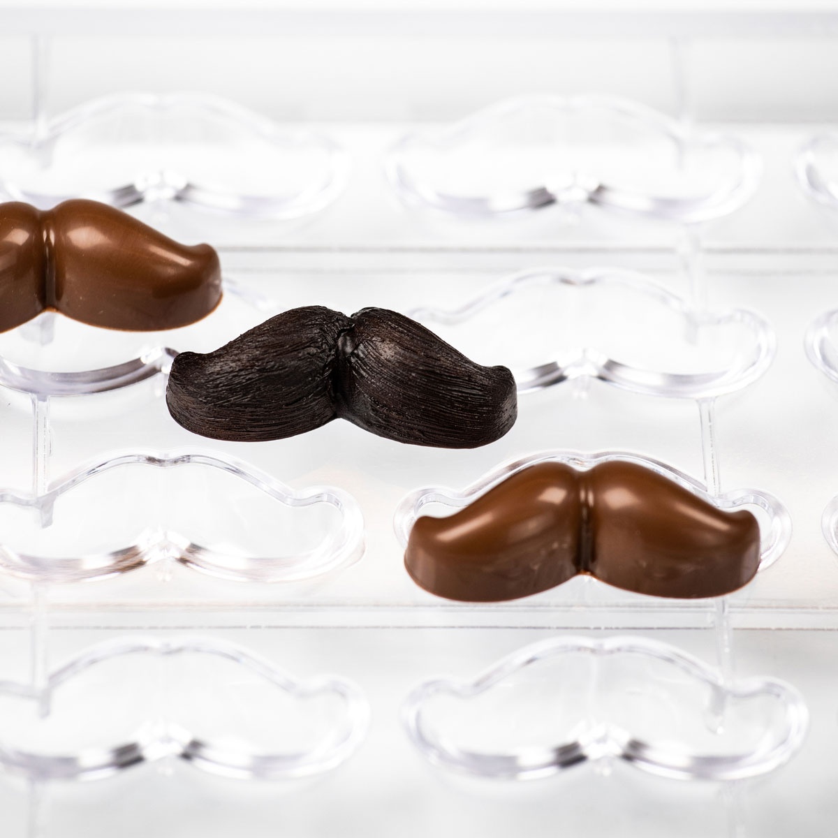 Martellato MA1053 Professional Polycarbonate Joe Mustache Chocolate...