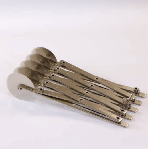 Martellato ROTAPINOX 5P Steel Extensible Pasta Cutter with 5 smooth...