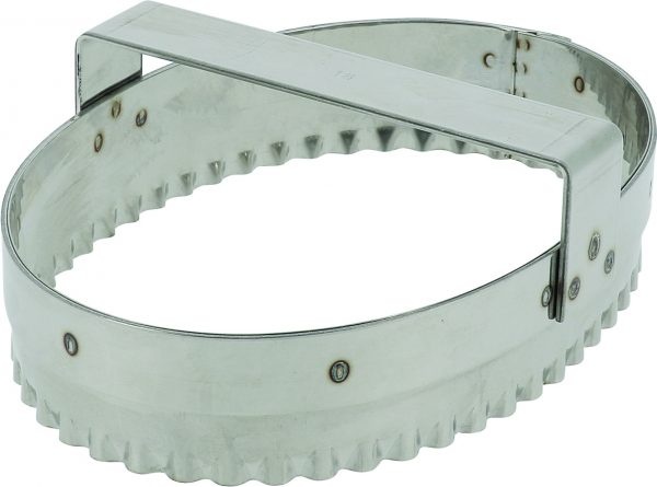 Pastry Chef's Boutique 2453 Stainless Steel Fluted Oval Cutter with...
